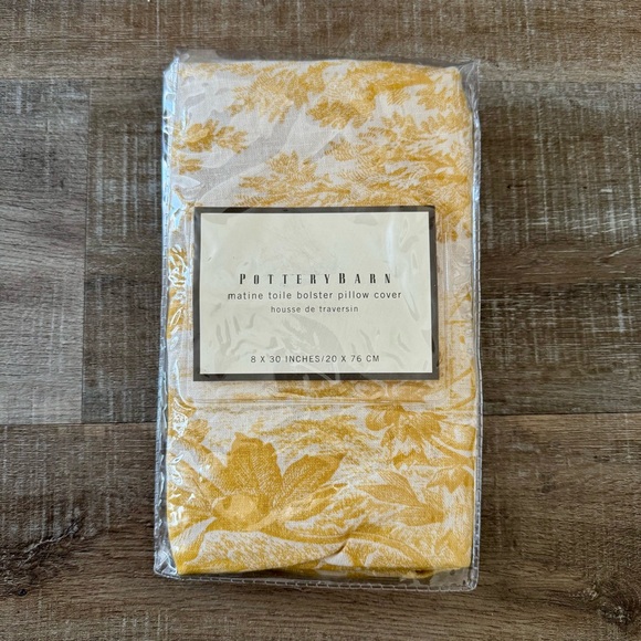 Pottery Barn | Bedding | Pottery Barn Matine Toile Bolster Pillow Cover ...
